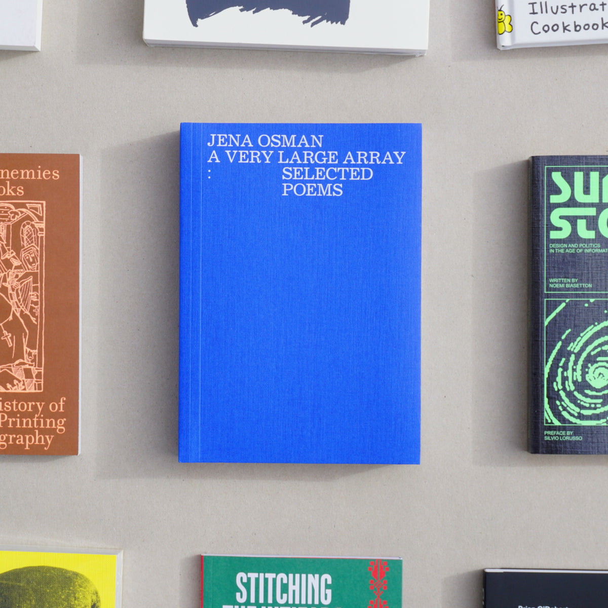London Centre for Book Arts – A VERY LARGE ARRAY: SELECTED POEMS by ...