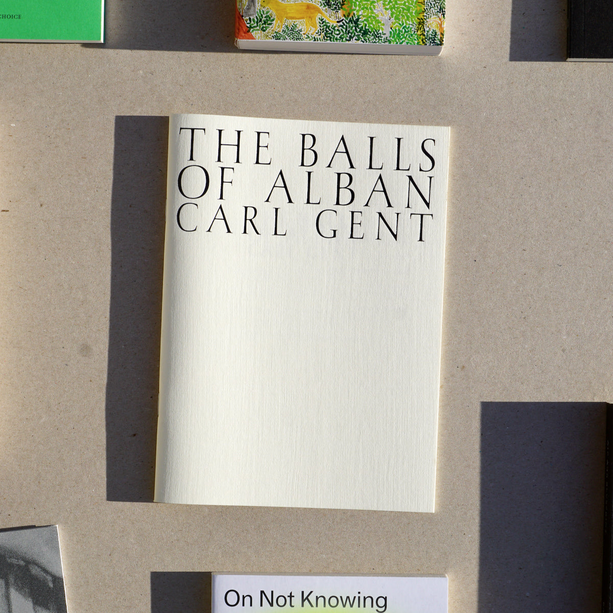 London Centre for Book Arts – THE BALLS OF ALBAN by Carl Gent