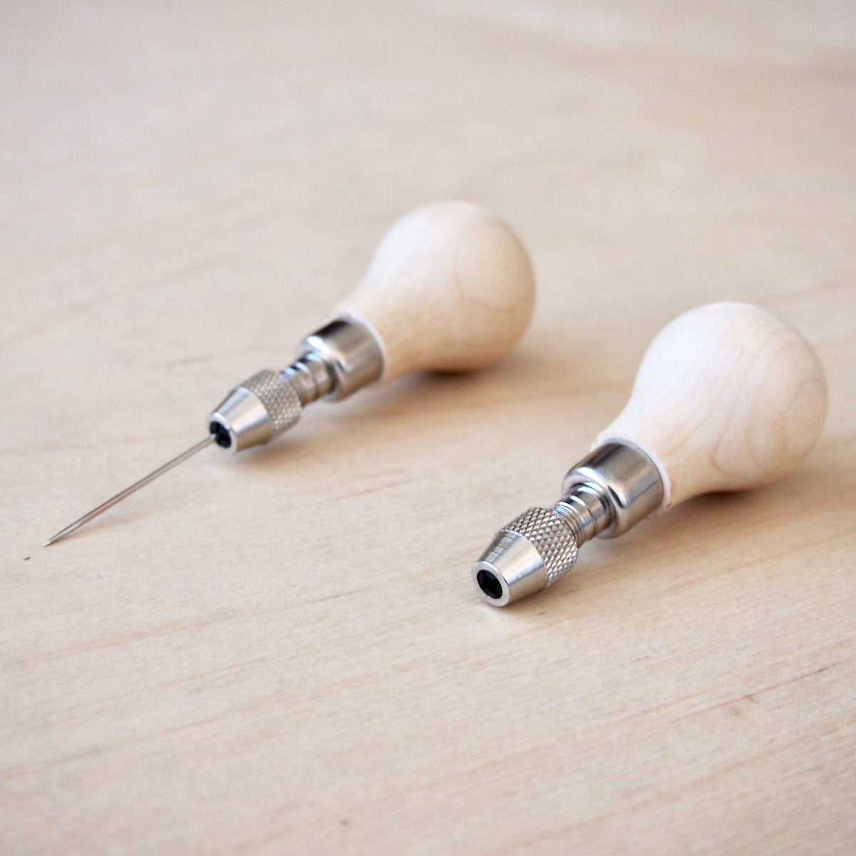 London Centre for Book Arts – Pin Vice with Wooden Handle (Pear Shaped)